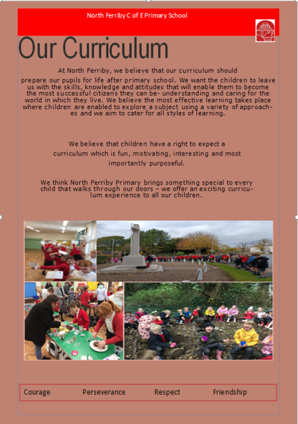 North Ferriby CE Primary School Curriculum