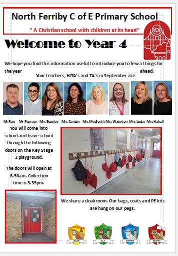 North Ferriby CE Primary School Curriculum Year 4